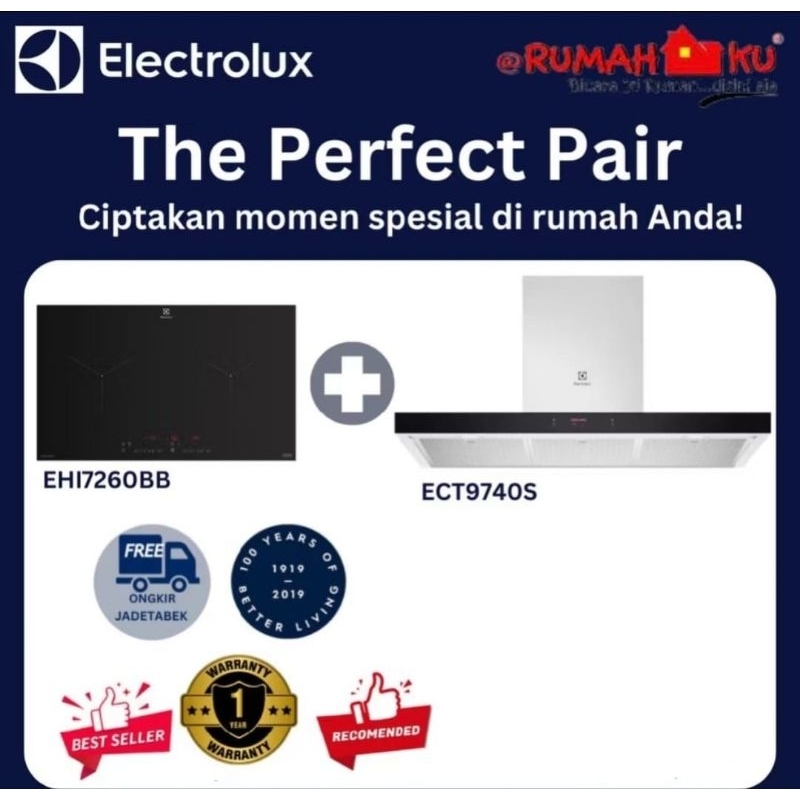 Jual ELECTROLUX Paket Perfect Pair Cooker Hood ECT9740S + Kompor ...