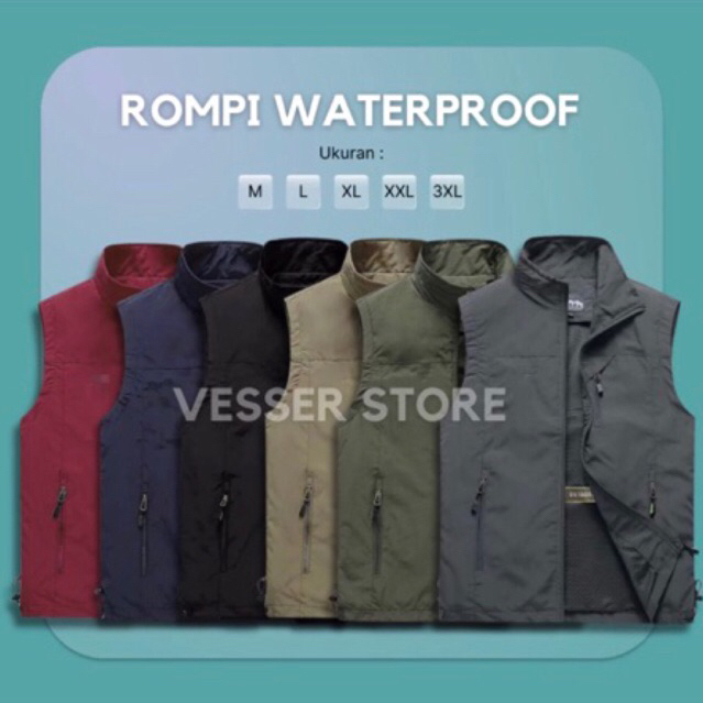 Jual ROMPI TACTICAL | ROMPI VEST PRIA DAN WANITA | ROMPI BAHAN PARASUT ...