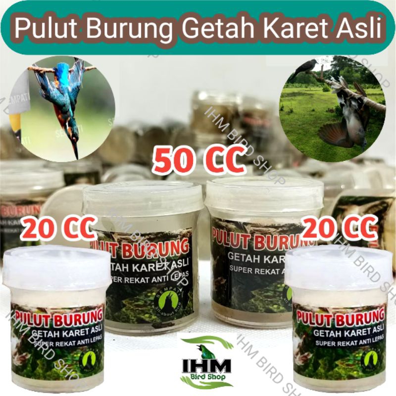 Jual IHM - Pulut Burung 50cc & 20cc Isi Getah Karet Asli Pulut Burung ...
