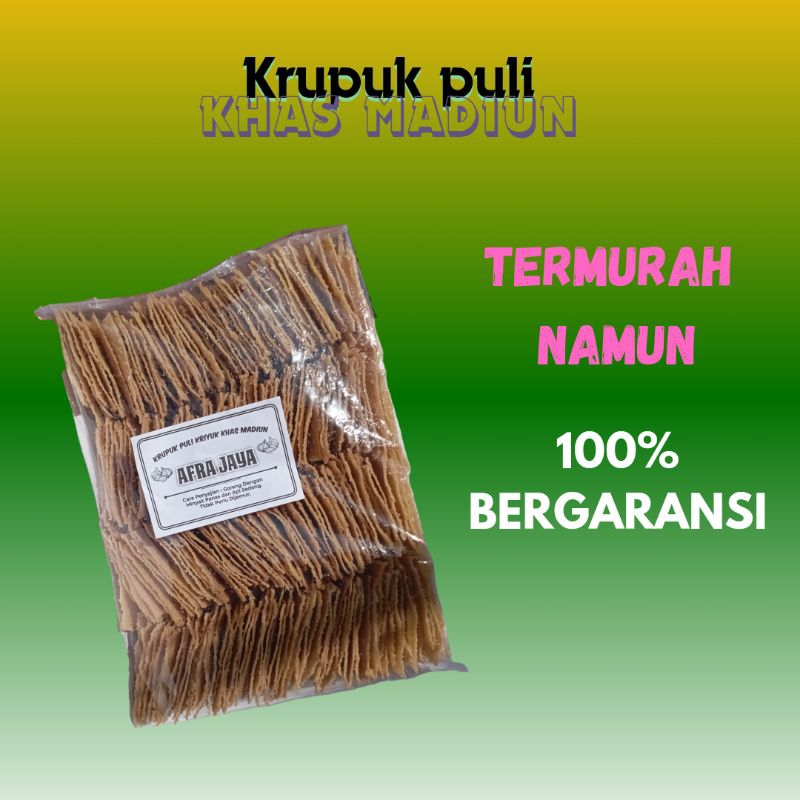 Jual afra jaya_( 2,5kg)Krupuk Puli Gendar Lempeng Karak Krupuk Nasi ...