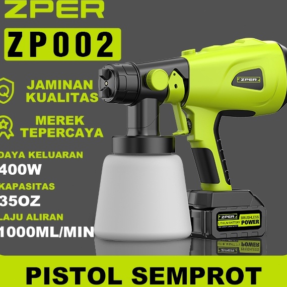 Jual Harga Murah ZPER Pistol semprot litium 4W Electric Spray Gun 8ml ...