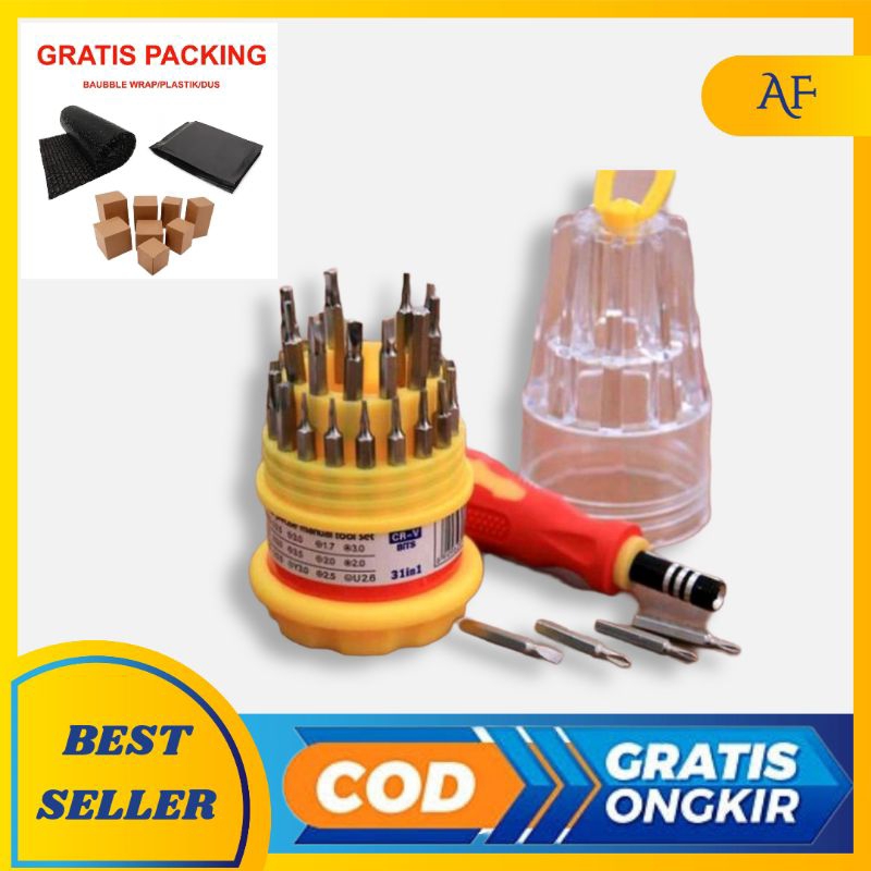 Jual Obeng servis hp, laptop 31 in 1 obeng multifungsi obeng service set serbaguna | Shopee ...