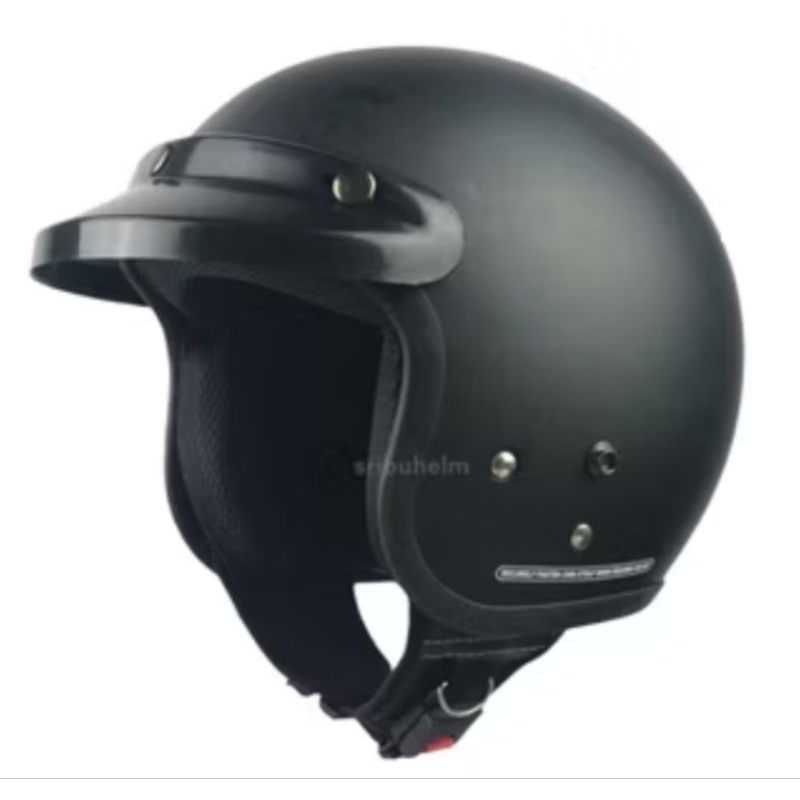 Jual HELM BOGO RETRO CARGLOS SNI PETT FULL LEHER WARNA DOF DAN GLOSSY ...