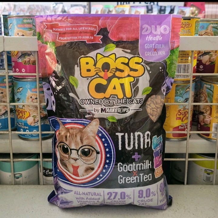 Jual Makanan Kucing Boss Cat Tuna All Stages Kemasan 800G Dry Food ...