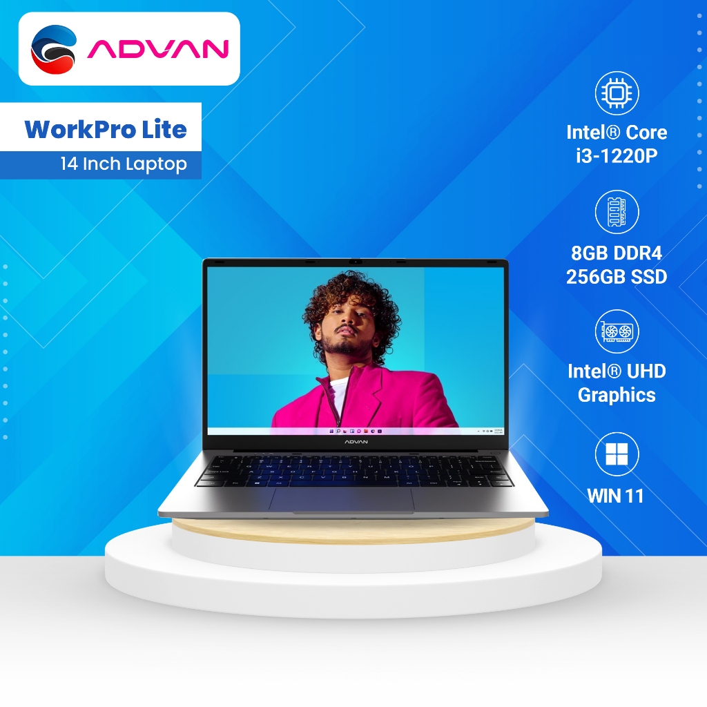 Jual ADVAN Laptop WorkPro Lite Intel Core I3 1220P 8GB 256GB SSD 14 ...