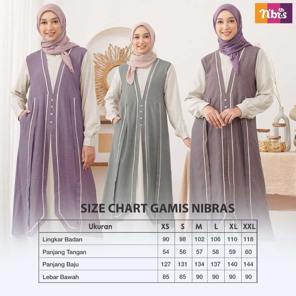 Jual (COD) READY TERMURAH GAMIS DEWASA DAN REMAJA BY NIBRAS SINGLE MOM NB B66 CASHMERE ROSE ...