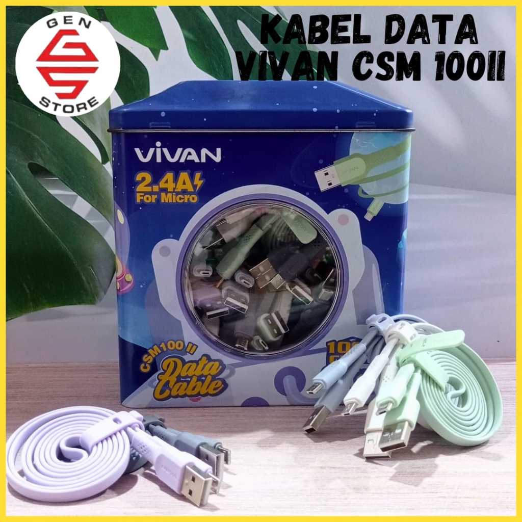 Jual KABEL DATA VIVAN CSM 100 II MICRO ORIGINAL | GEN STORE | Shopee ...