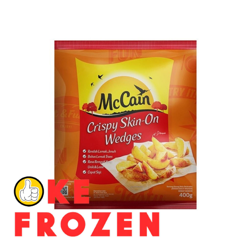 Jual MCCAIN CRISPY SKIN-ON WEDGES 800GR / KENTANG WEDGES | Shopee Indonesia