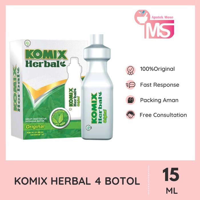 Jual KOMIX HERBAL 15 ML 4 BOTOL | Shopee Indonesia