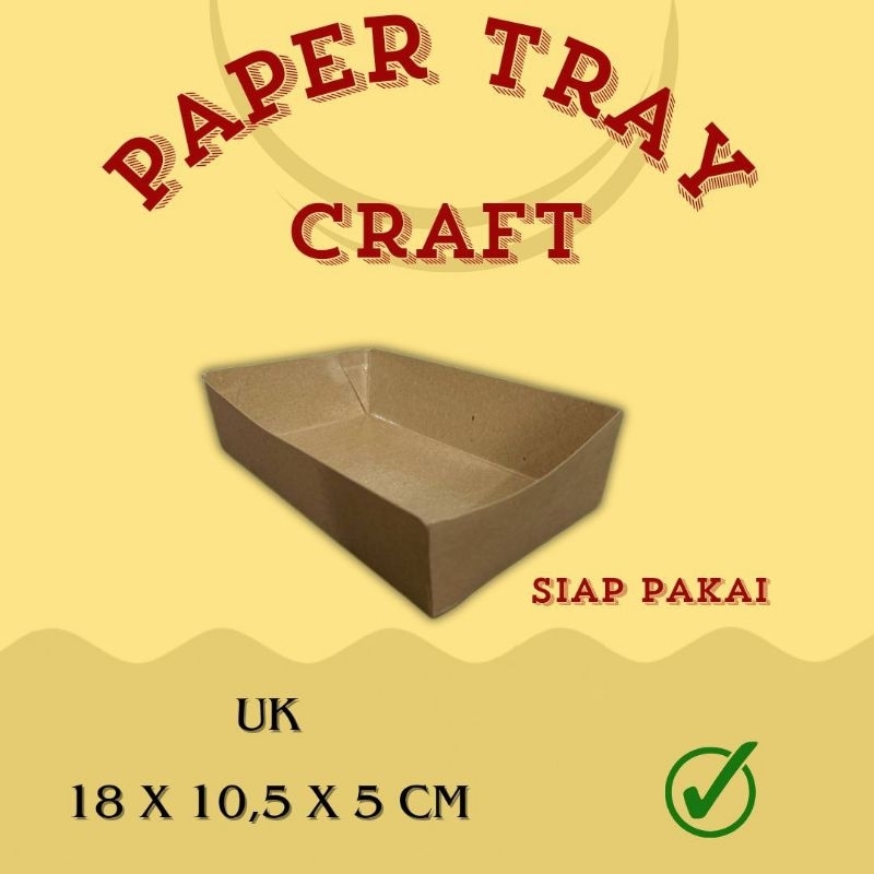 Jual PAPER TRAY LAMINASI 290 GSM- KEMASAN MAKANAN - PAPER TRAY CRAFT ...