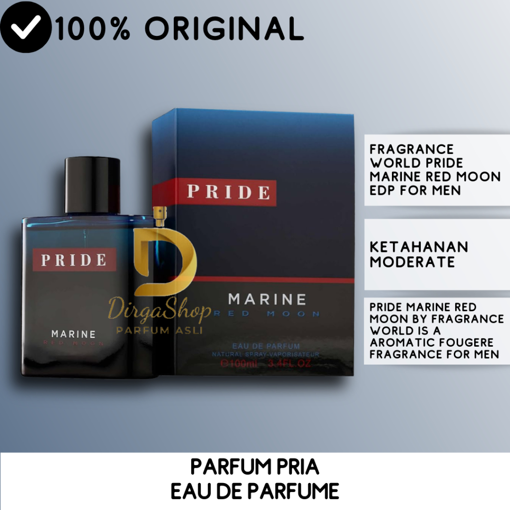 Jual Fragrance World Pride Marine Red Moon EDP For Men | Shopee Indonesia
