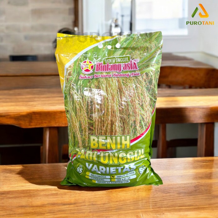Jual Benih padi Unggul Bintang Asia Kemasan 5KG | Shopee Indonesia