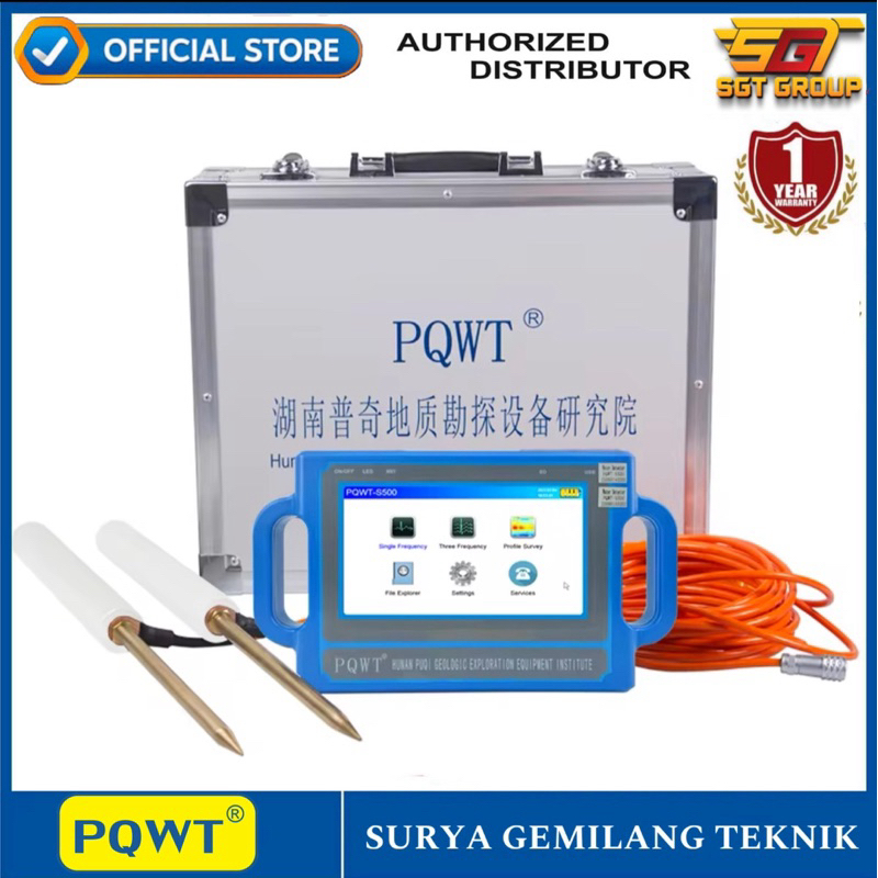 Jual PQWT-S Detector Finding Underground Water and Water Tables 0-500m Map Alat Geolistrik ...