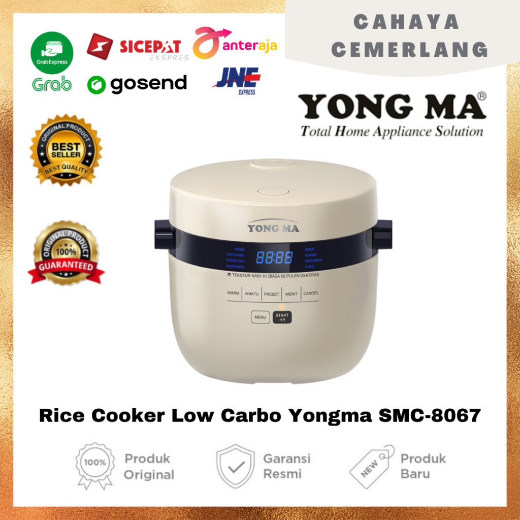Jual Yong Ma SMC 8067 Low Carbo Magic Com | Rice Cooker | Shopee Indonesia