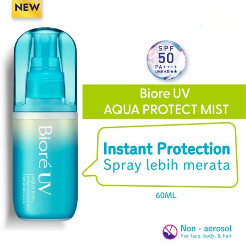 Jual Biore UV Aqua Rich Aqua Protect Mist SPF 50+ PA++++ | Shopee Indonesia
