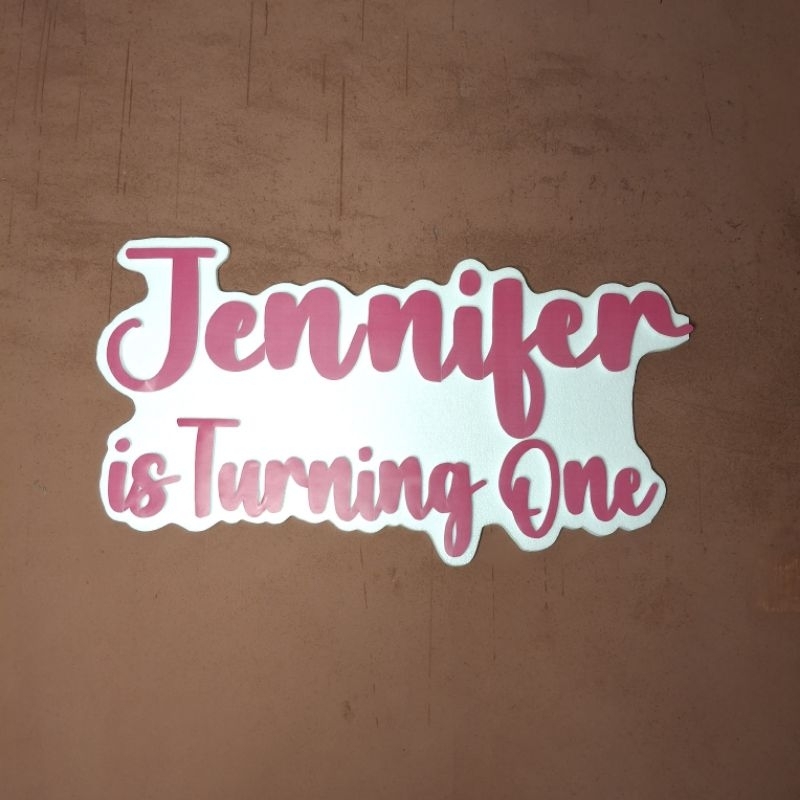 Jual Tulisan Nama Printing Timbul / Custom Nama Double Layer Dekorasi ...