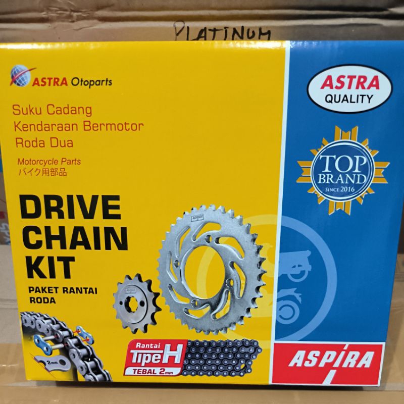 Jual ASPIRA GEAR SET GIR PAKET DRIVE CHAIN KIT 428H SUPRA X SUPRA FIT ...