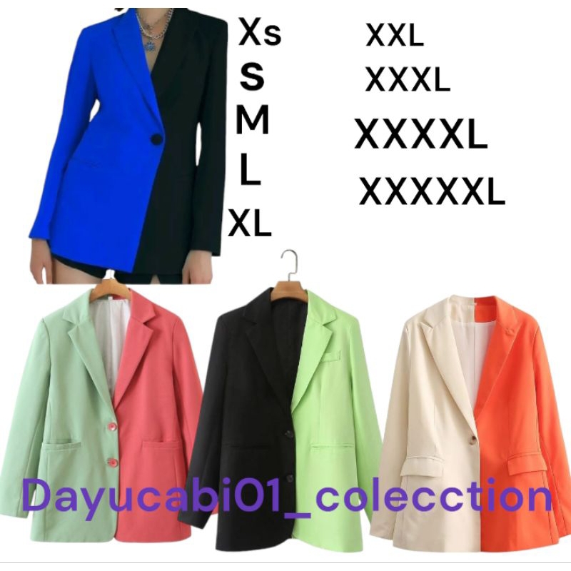 Jual Blazer wanita two color Blazer wanita styls kantor | Shopee Indonesia