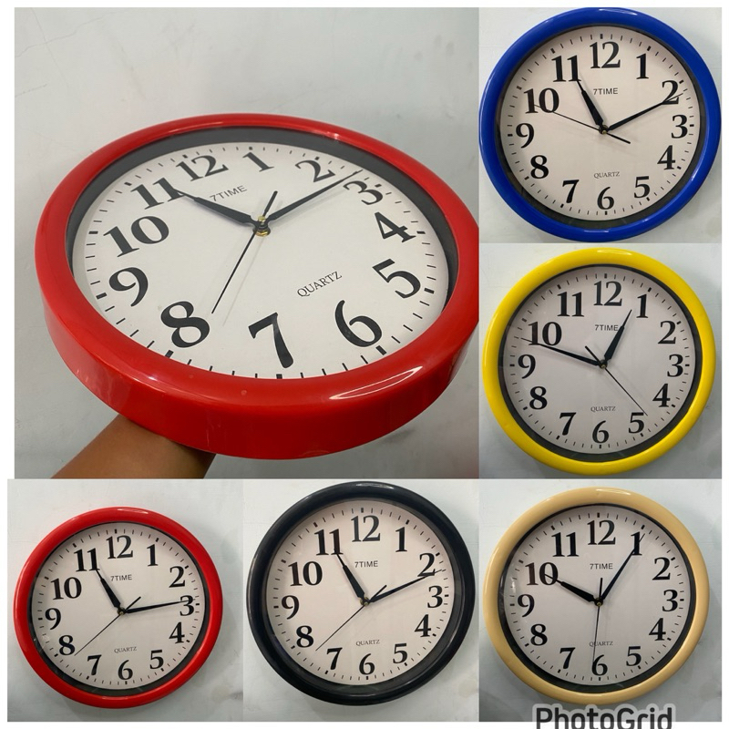 Jual JAM DINDING 32cm jumbo POLOS TEBAL COCOK RUANG TAMU SIMPLE ELEGAN ...