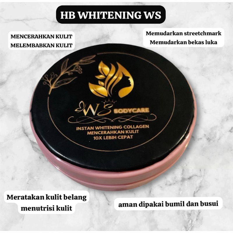 Jual HB WHITENING COLLAGEN WS ( 10x LEBIH CEPAT MEMUTIHKAN ) | Shopee ...