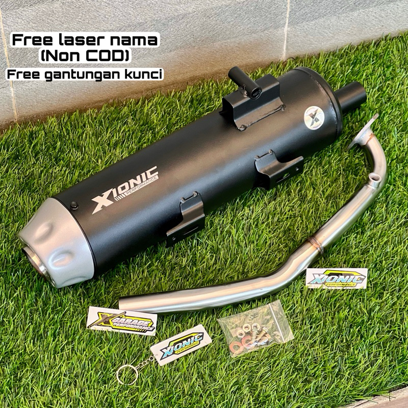 Jual Knalpot Standart Racing Matic Xionic Performance Type XZ-01 POWDER ...
