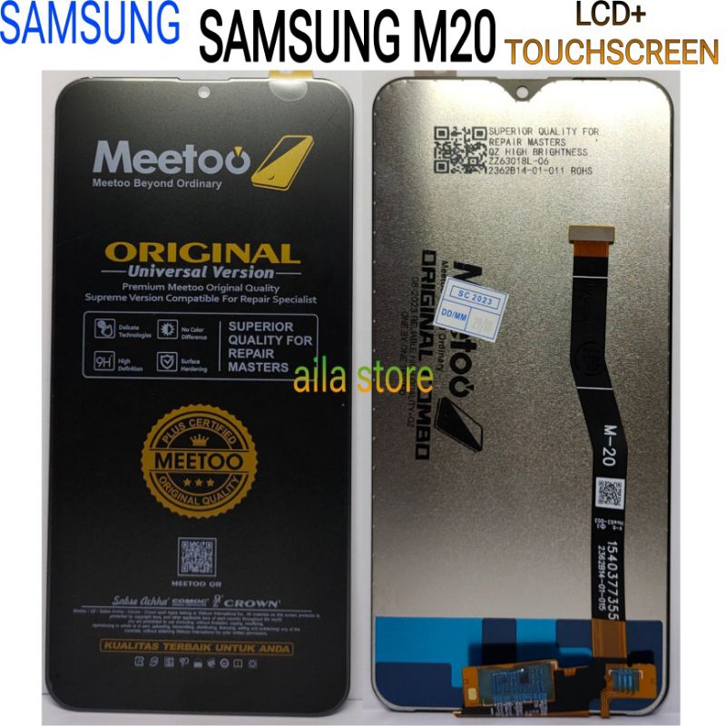 Jual LCD SAMSUNG M20 ORIGINAL MEETOO FULL SET | Shopee Indonesia