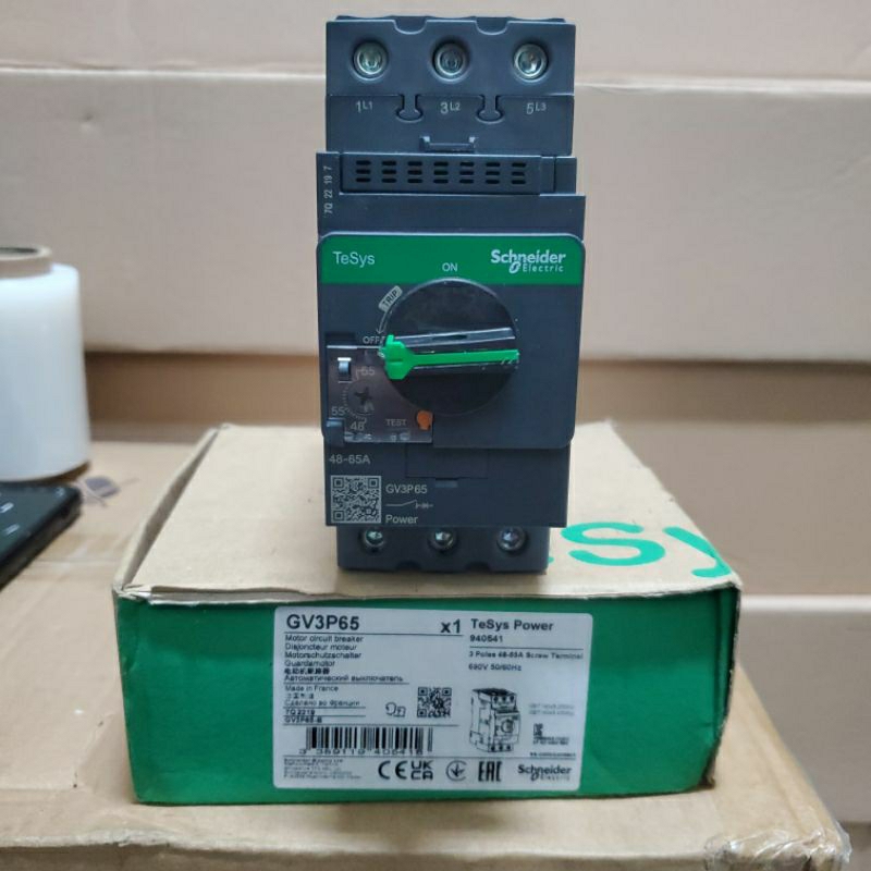 Jual Motor Circuit Breaker Schneider GV3P65/ GV3P65 3p 65A original ...
