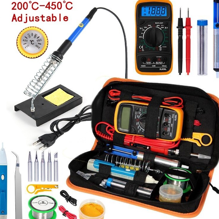 Jual Lebih Kekinian Set Solder Listrik Lengkap dengan Multimeter Iron ...