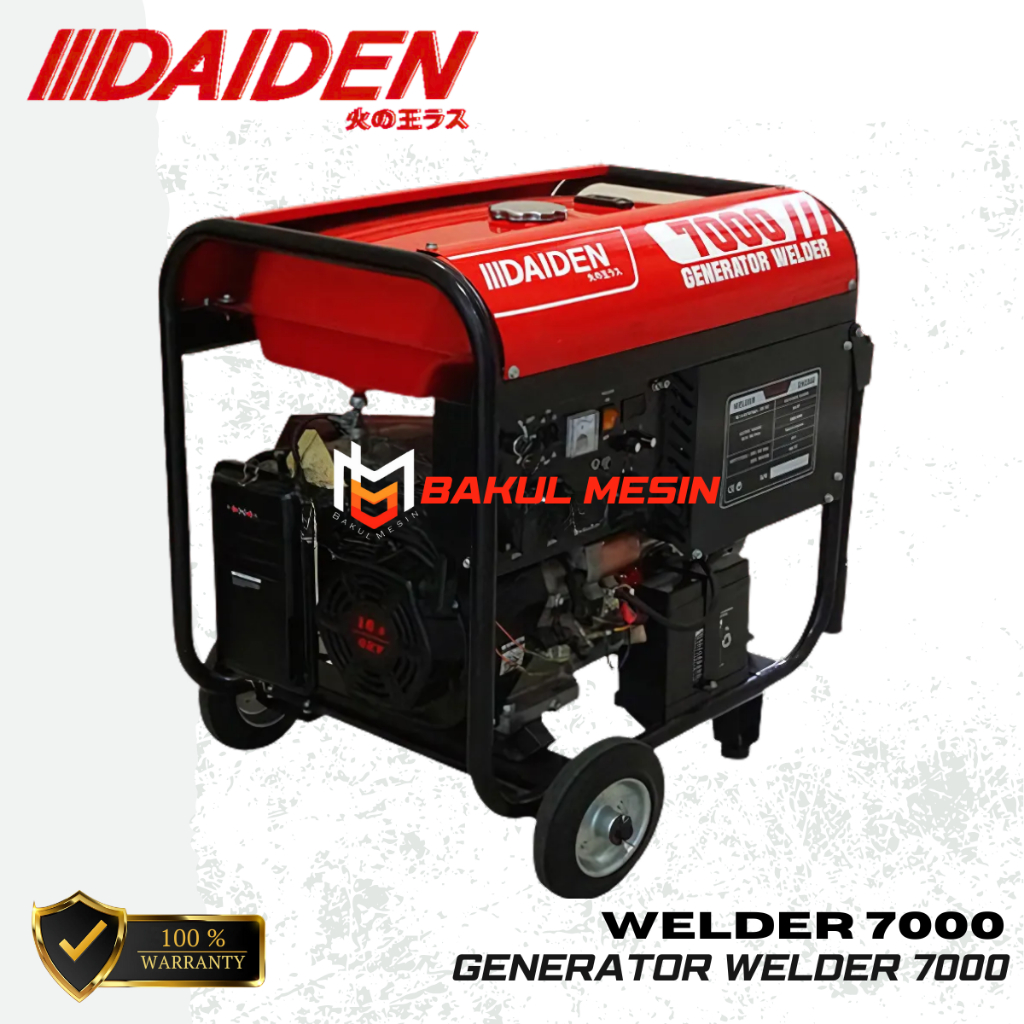 Jual DAIDEN 7000 5000 WATT Bensin ORIGINAL Genset Las Generator Welder ...