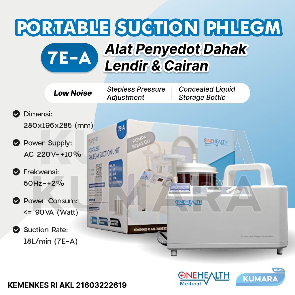 Jual ONEHEALTH - Suction Pump 7E-A / Portable Suction Phlegm Adult Alat ...