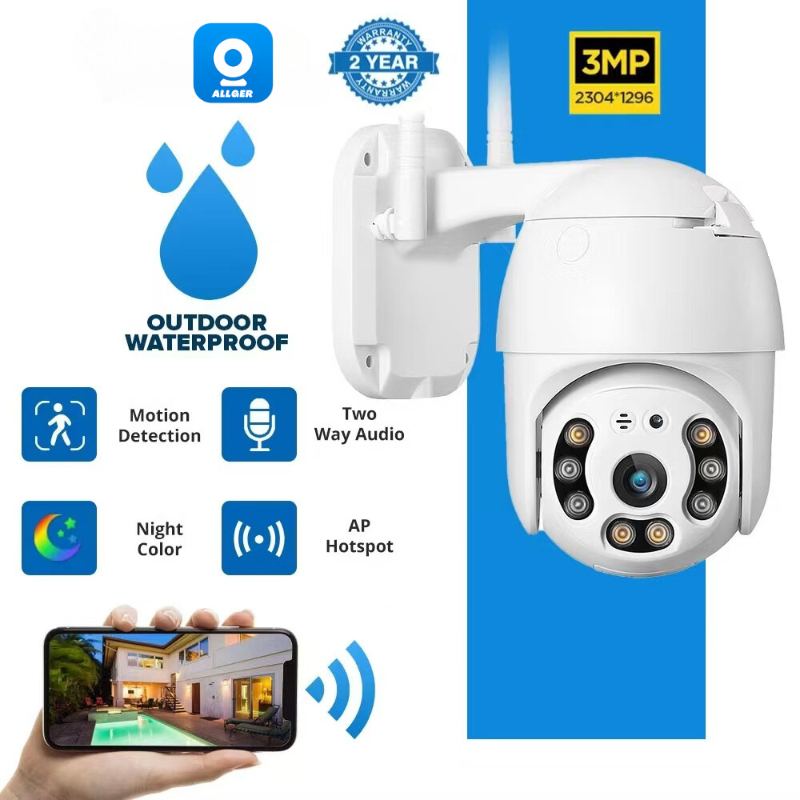 Jual ALLGER CCTV V380 Pro Kamera HD 1080P Wifi Satu Paket Lengkap Dual ...