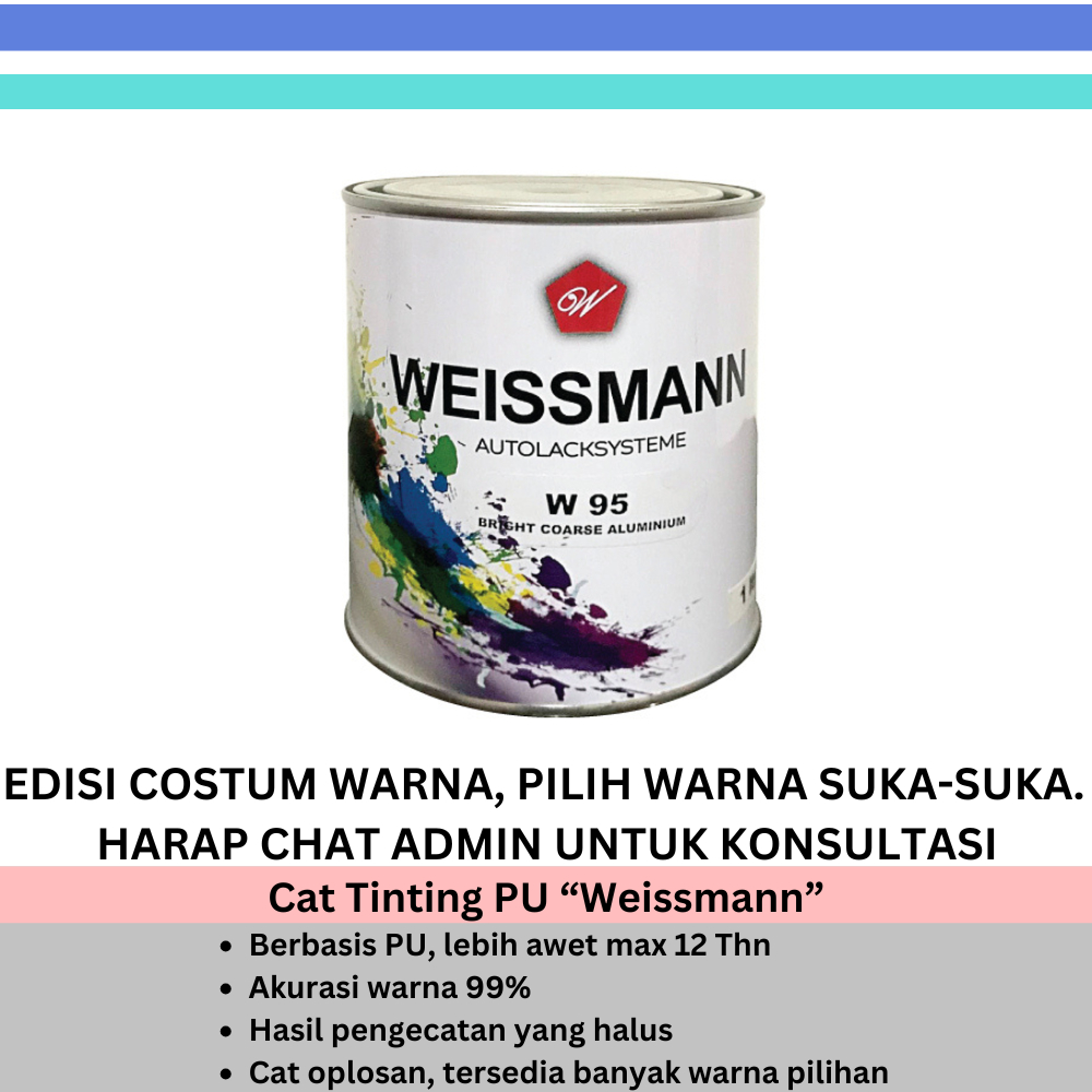Jual Cat PU Weismann Edisi Warna Costum Pilih Sesuai Selera (Harap Chat ...
