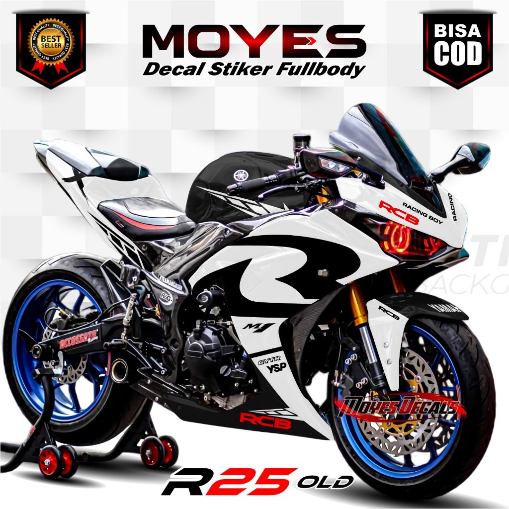 Jual Stiker Decal R25 OLD Fullbody Motif RCB MYS1329 | Shopee Indonesia