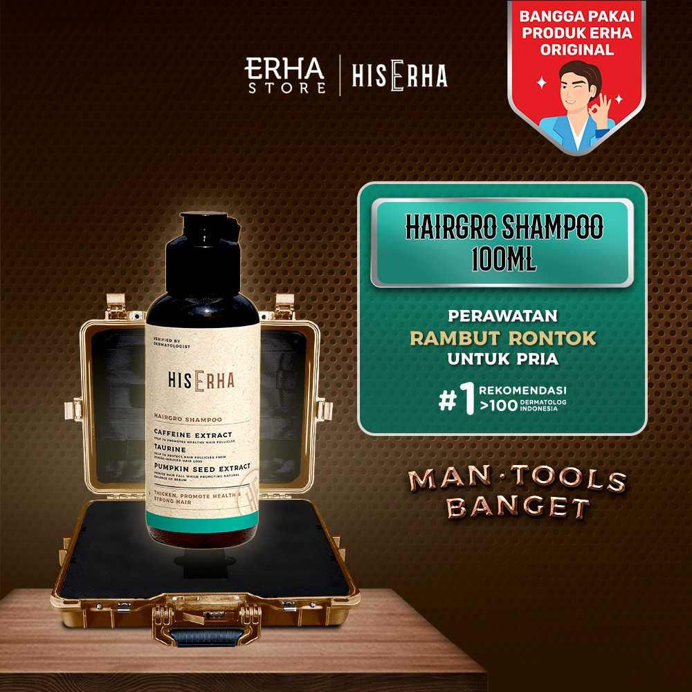 Jual HIS ERHA Hairgro Shampoo 100 ml - Sampo Anti Rontok & Penumbuh ...