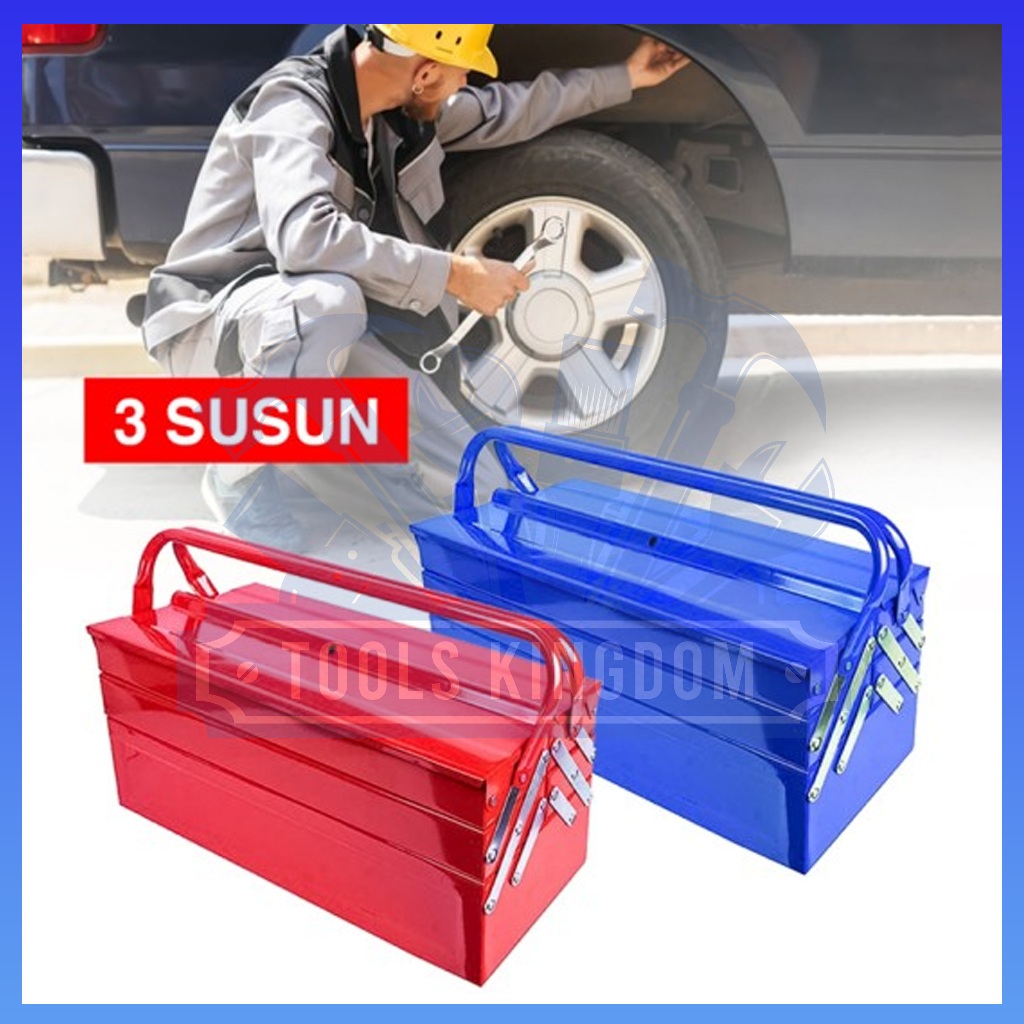 Jual Tool Box Besi KENMASTER 3 susun - KENMASTER Alat Perkakas 3 Susun Besi - Alat Perkakas ...