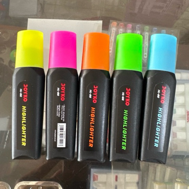 Jual ( 1 Pcs ) HL-88 Joyko Highlighter Neon Colour / Penanda Berwarna ...