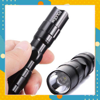 Jual Senter POLICE 3W Senter Mini Kecil Senter Baterai Senter Terang ...