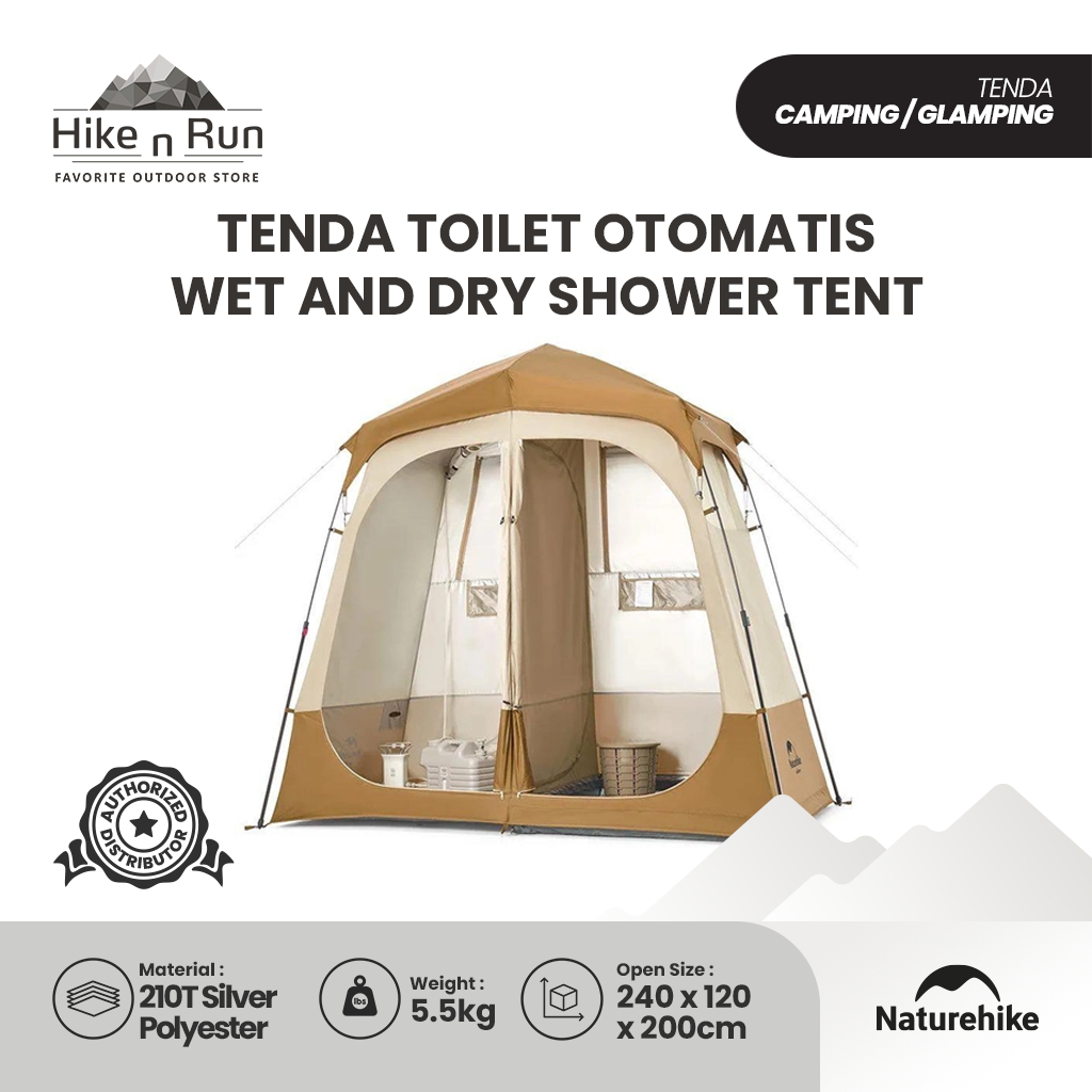 Jual Naturehike NH22ZP006 Tenda Toilet Otomatis Wet and Dry Shower Tent ...