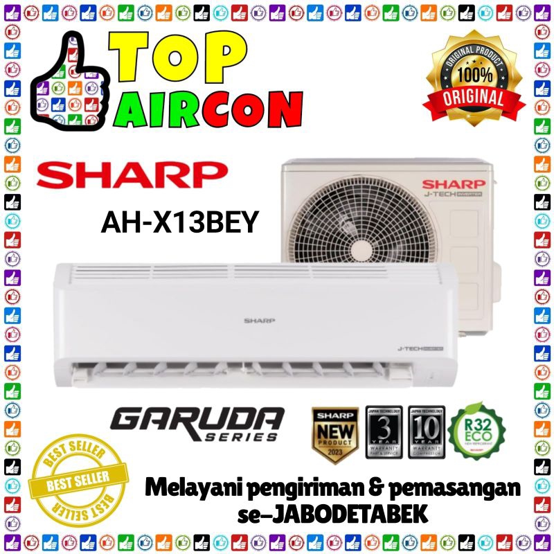 Jual AC SHARP AH - X 13 BEY 1.5 PK INVERTER HARGA AH-X13BEY UNIT ONLY ...