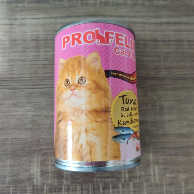 Jual Profelin Wet Food Tuna Red Meat In Jelly With Kanikama Topping 400 ...