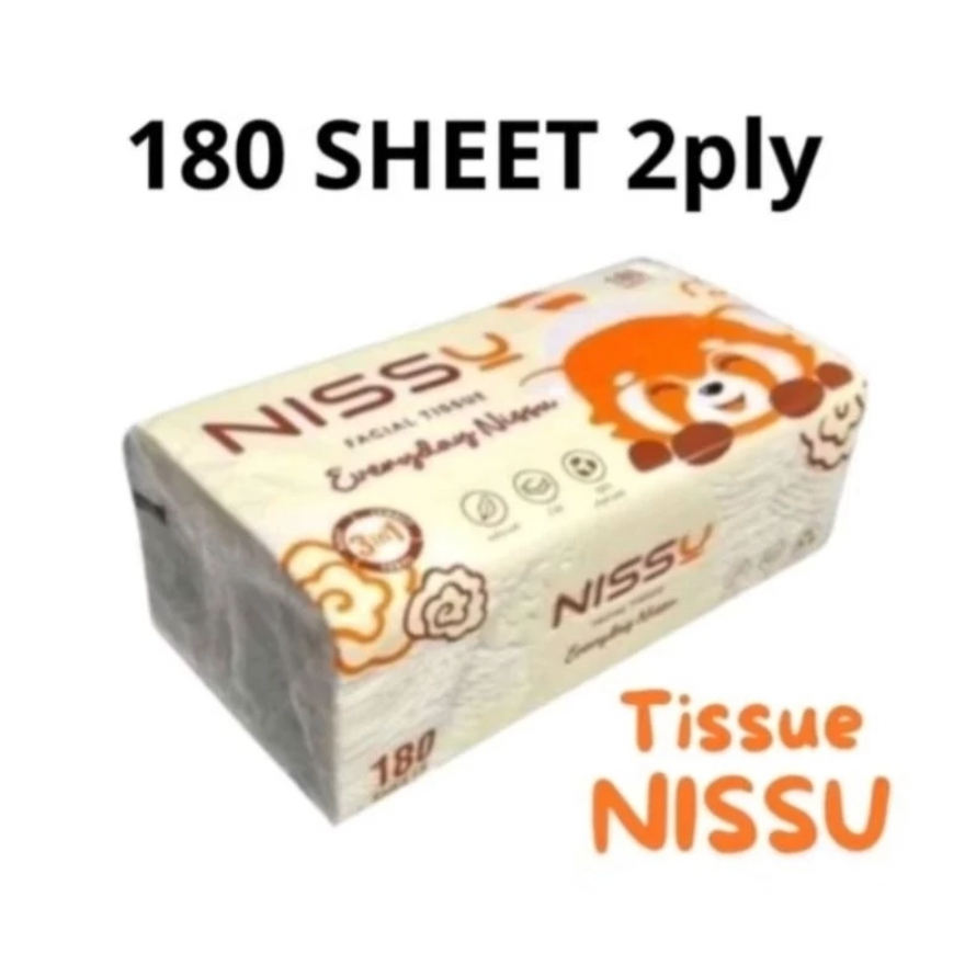 Jual [ 1 PAK] PROMO TISSUE MURAH NISSU FACIAL TISSUE 180 SHEET 2PLY ...