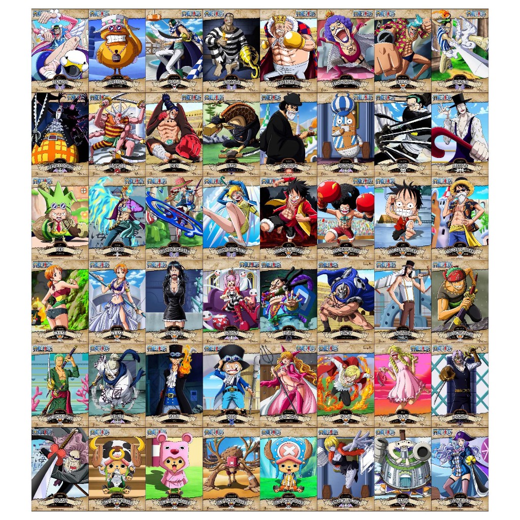 Jual MINI STIKER ONE PIECE BOUNTY CHROMO (ISI : 54 PCS) WIBU STICKER ...
