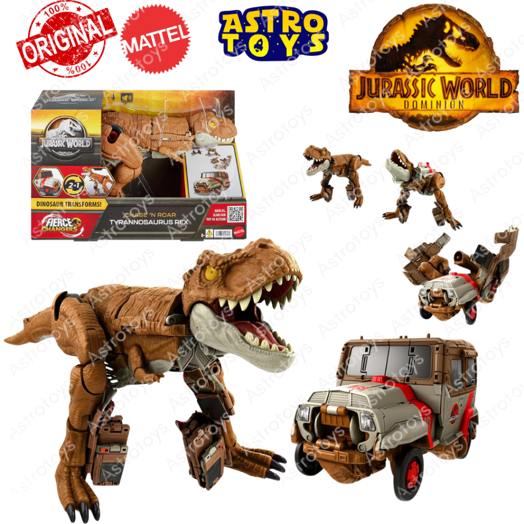 Jual Jurassic World Mattel Transforming Tyrannosaurus Trex to Off Road ...