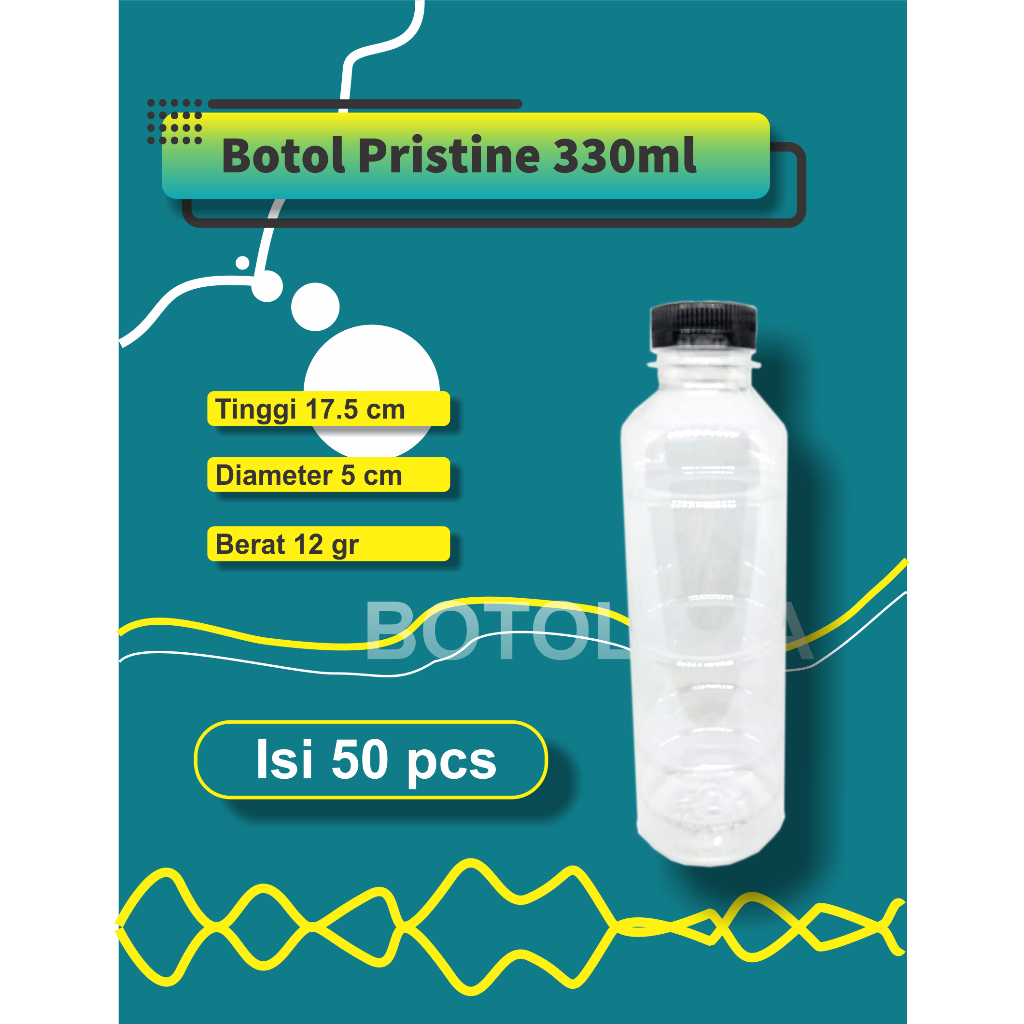 Jual Botol Plastik Pristine 330 ml Isi 50 pcs (Free Packing Kardus ...