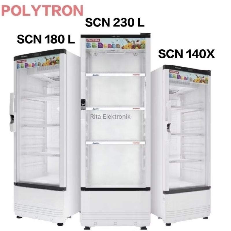Jual Showcase Satu Pintu Polytron SCN 140 X/SCN 180 L Dan SCN 230 L ...