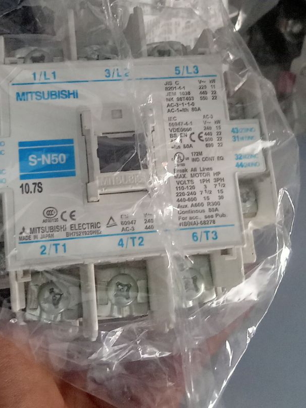 Jual Kontaktor/Contactor mitsubishi S-N50 SN-50 220V | Shopee Indonesia