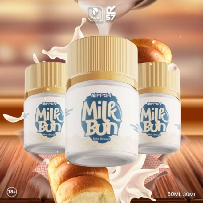 Jual LIQUID R57 NIPPON MILK BUN MILK BREAD FREEBASE 60ML - ORIGINAL ...
