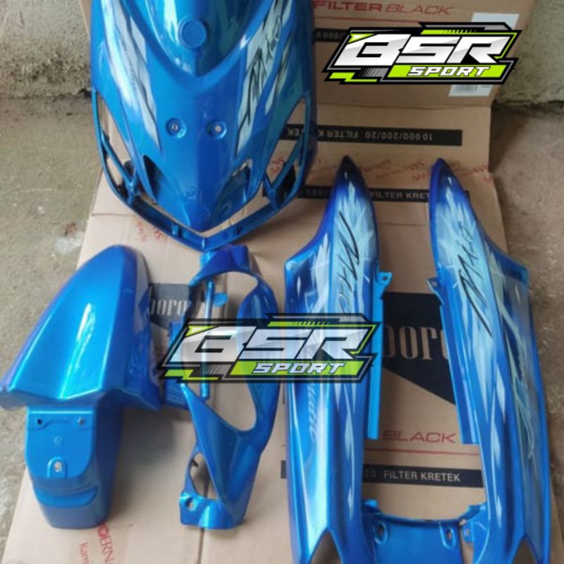 Jual Body halus full set yamaha mio smile biru standar bodi mio smile ...