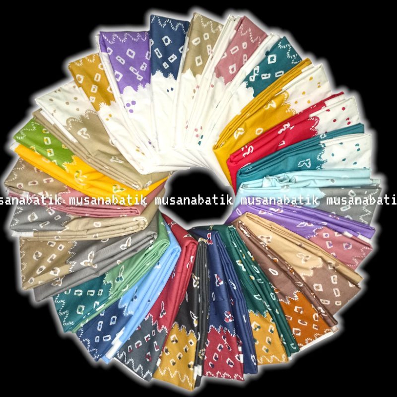 Jual kain batik printing jumputan teteron rayon 2 meteran | Shopee ...