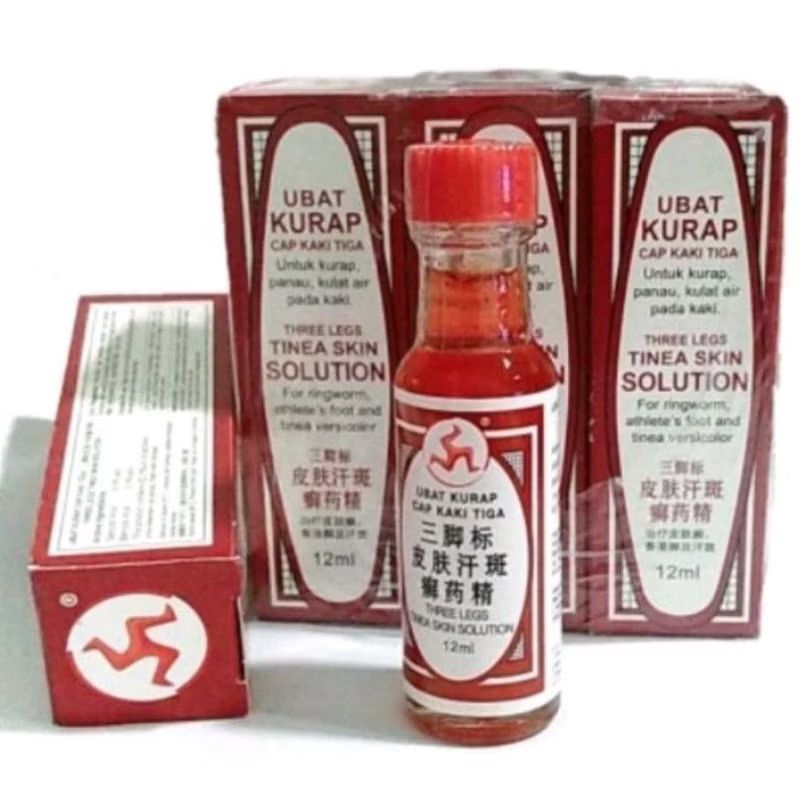 Jual OBAT KURAP CAP KAKI TIGA CAIR IMPORT ORIGINAL | Shopee Indonesia